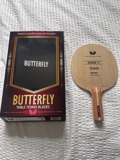 NEW BUTTERFLY DIODE V Table Tennis Blade - Straight Handle 89g £57.88 ...