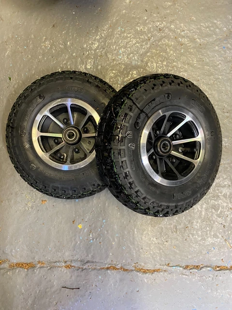 MOBILITY SCOOTER ALPHA 8 Wheels Front Pair £65.00 - PicClick UK