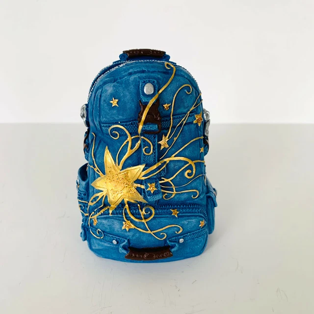 VINTAGE CERAMIC BLUE Detailed Backpack Coin Bank $16.65 - PicClick CA