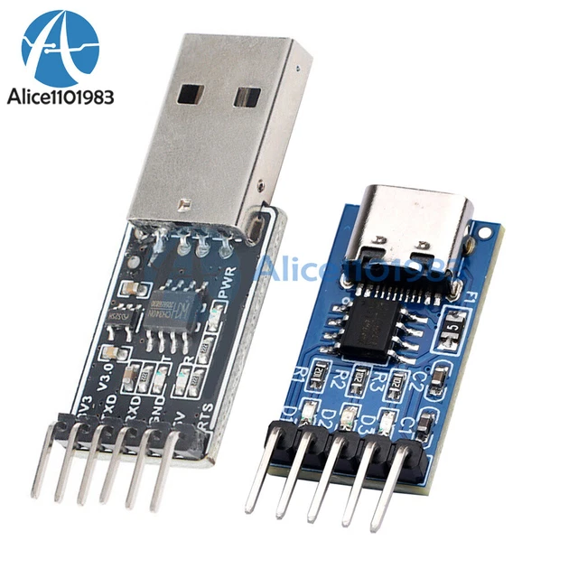 USB TO TTL Serial Port CH340N 5V to 3.3V Converter Adapter Board Module ...