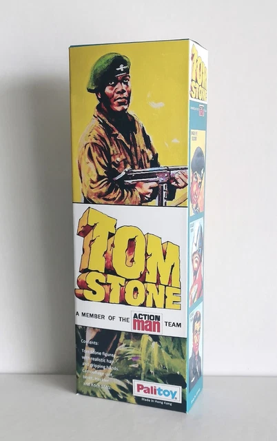 VINTAGE ACTION MAN Tom Stone Replica Box, BOX ONLY, 1 DAY DISPATCH 😊 £ ...