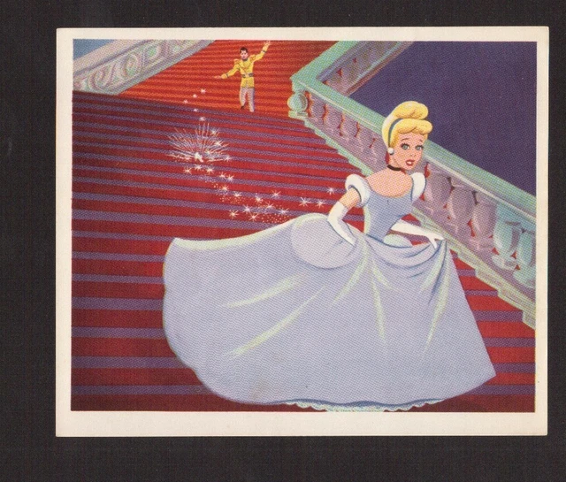 WALT DISNEY CINDERELLA Vintage Large Animation Card from Belgium #9 At ...