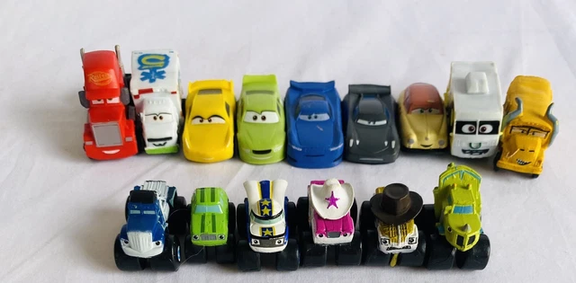 CARS DISNEY PIXAR + Blaze Monster Machines Bundle Lot Mixed Toy Small ...
