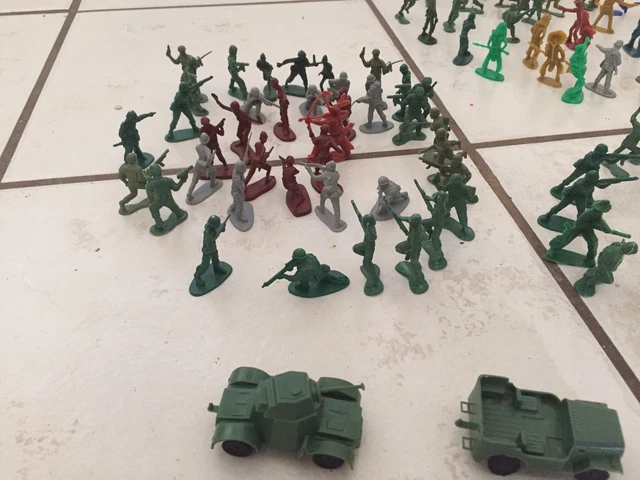 LITTLE ARMY SOLDIERS Cowboys & Indians War Military Green Men Action ...