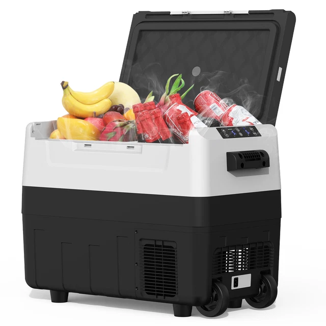 DC12V/24V 35/45/55L DUAL Zone Compressor Car Refrigerator Camping ...