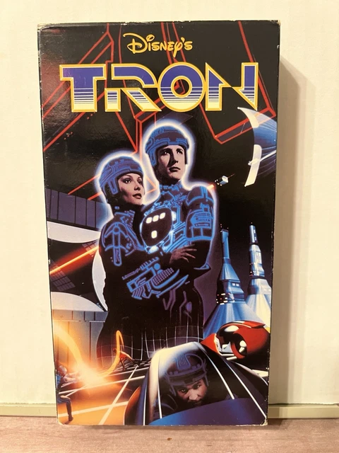 TRON VHS 1982 Tape Original Walt Disney Home Video Jeff Bridges Sci-Fi ...
