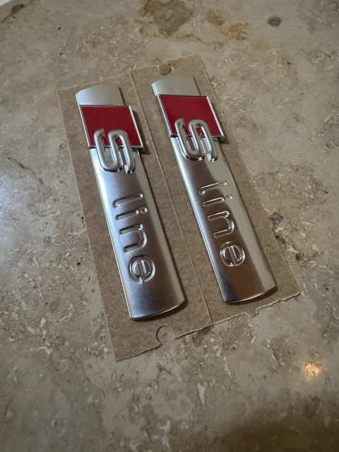 ORIGINAL AUDI S line Schriftzug Logo Zeichen Emblem ( 2 Stück ) EUR 18 ...