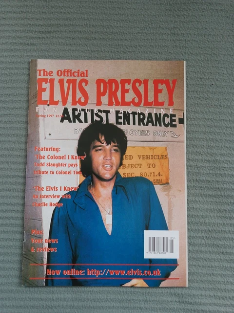 Elvis Presley The Official Elvis Fan Club Magazine Gb Spring 1997 £3