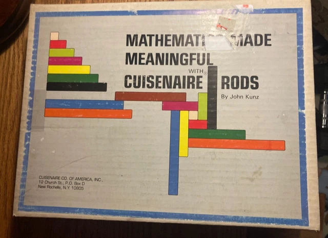 VINTAGE CUISENAIRE 1960S Number In Colour Set Wooden Math Rods Learning ...