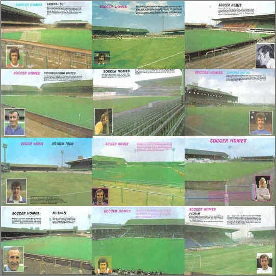 1970S FOOTBALL GROUND / Stadium Single Retro Pictures - Various Multi ...
