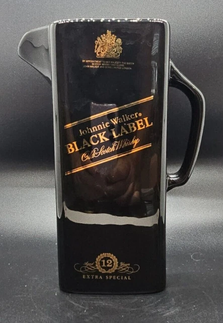JOHNNIE WALKER OLD Scotch Whisky Black Label Advertising Water Pub Bar ...