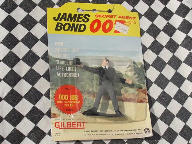 1960'S JAMES BOND Secret Agent 007 Figure Odd Job 16504 New Old Stock £ ...