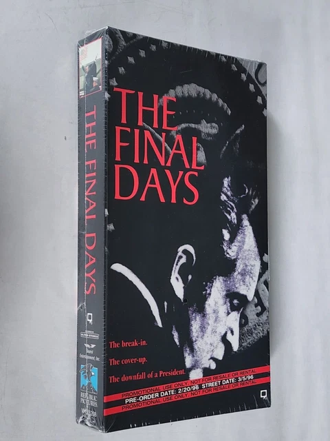 SEALED THE FINAL Days Vhs Tape In Box Promo Copy Richard Nixon Lane ...