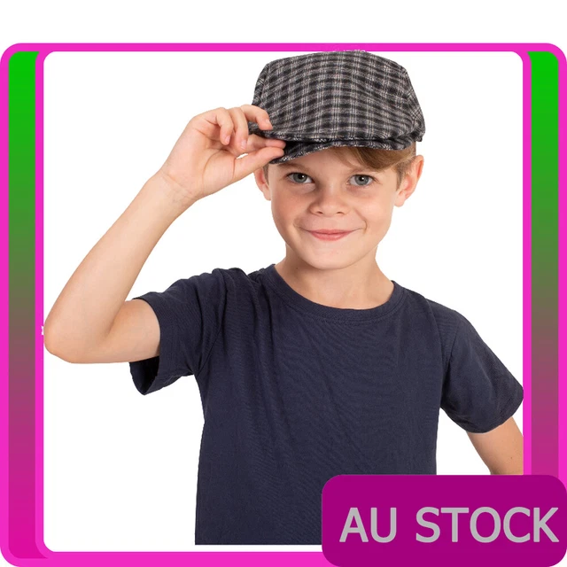 BOYS COLONIAL BOY Hat Victorian Poor Cap Kids Child Book Week Olden ...