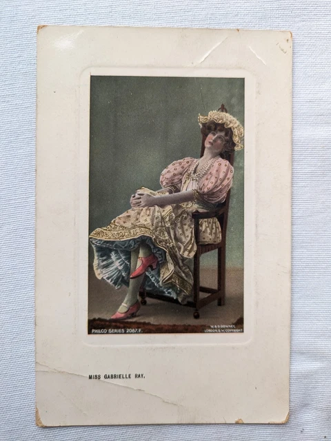 ANTIQUE POSTCARD OF English Actress Miss Gabrielle Ray 1909 £2.24 ...