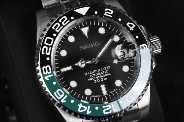 SEIKO MOD &SPRITE& GMT Jubilee Bracelet Instinct Time Custom Watch EUR ...