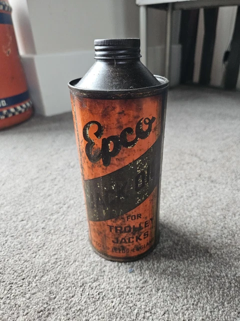 RARE NEW OLD Stock Epco Jack Oil For Trolley Jacks Quart Size Full ...