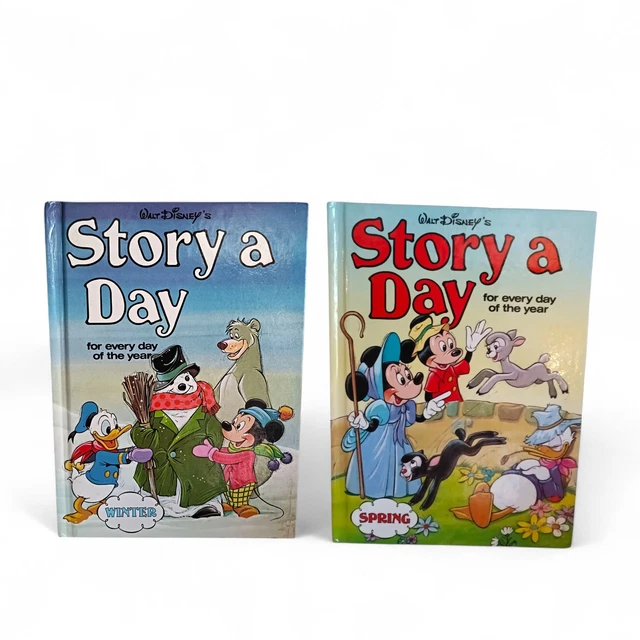 WALT DISNEY'S STORY A Day Hard Cover Books Spring Winter Story For ...