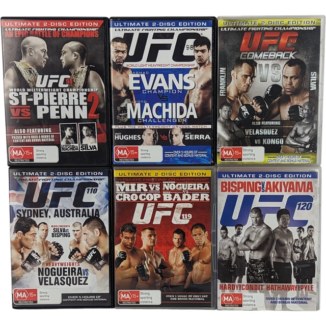 UFC 94 98 99 110 119 120 DVD Bundle Ultimate Fighting Championship Set ...