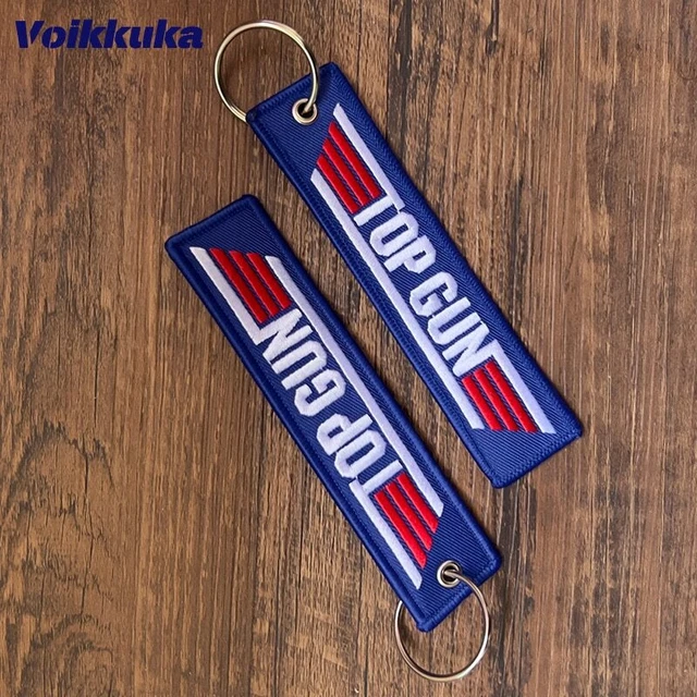 KEYCHAIN TOP GUN Embroidery Tag Keys Tom Cruise Movie NEW £13.19 ...