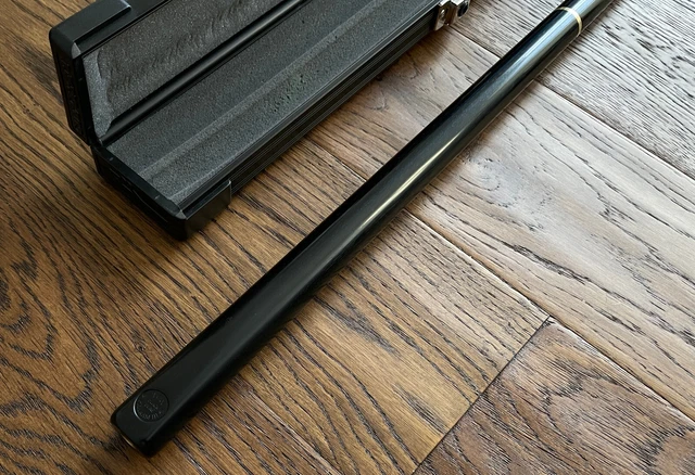 RARE TON PRARAM III Pro Shaft Black Bone Maple 3/4 Phantom Snooker Cue ...