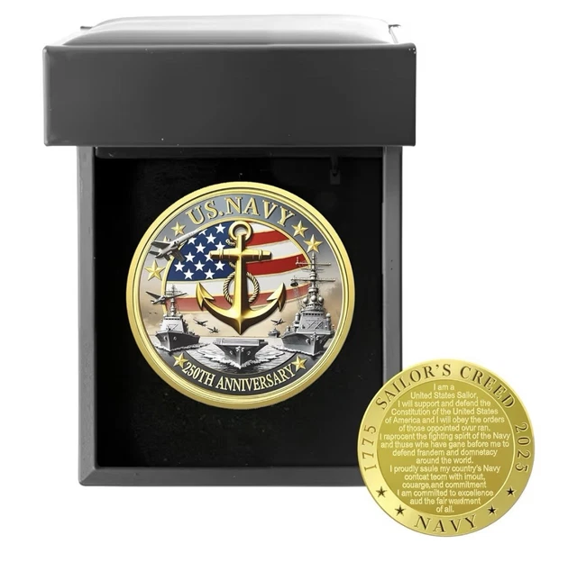 NAVY MARINE CORPS 250th Anniversary Coins,Military Challenge Coins ...