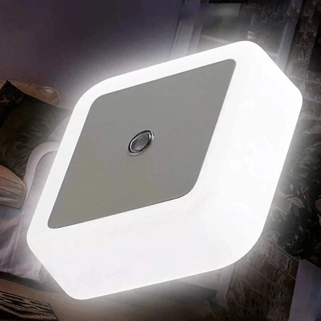 AUTOMATIC LED NIGHT Light UK Plug in Energy Saving Dusk Dawn Sensor ...