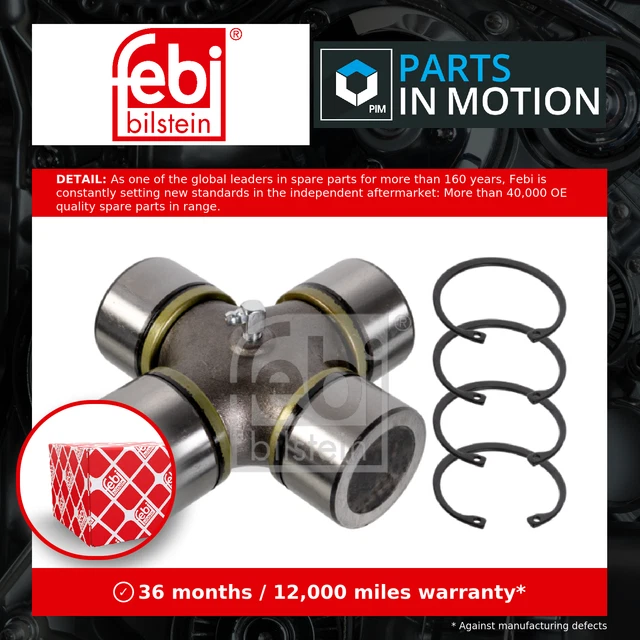 PROPSHAFT JOINT 14511 Febi UJ Coupling Universal UJ 1235571 1288229 ...