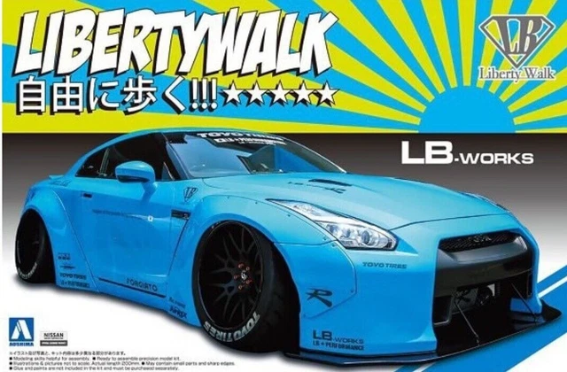 AOSHIMA 1/24 LIBERTY Walk No.9 WORKS R35 GT-R Ver.1 ...