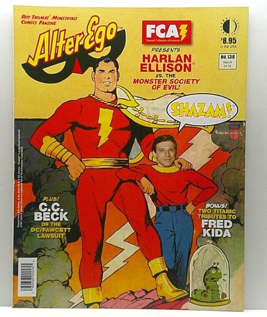 ALTER EGO #138 2016 C.c.beck Captain Marvel Shazam Harlan Ellison Fred ...