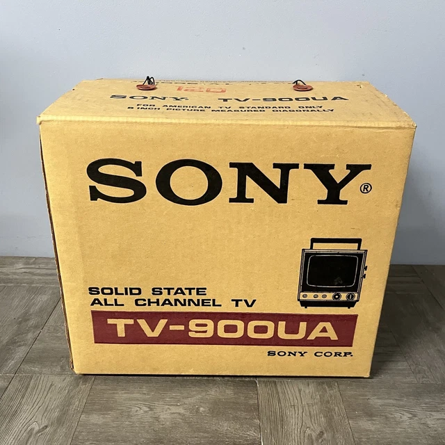 VINTAGE SONY TV-900UA VHF UHF Solid State All Channel TV Television Box ...