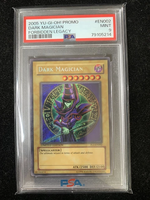 2005 YU-GI-OH! PROMO Dark Magician Forbidden Legacy #EN002 PSA 9 MINT ...