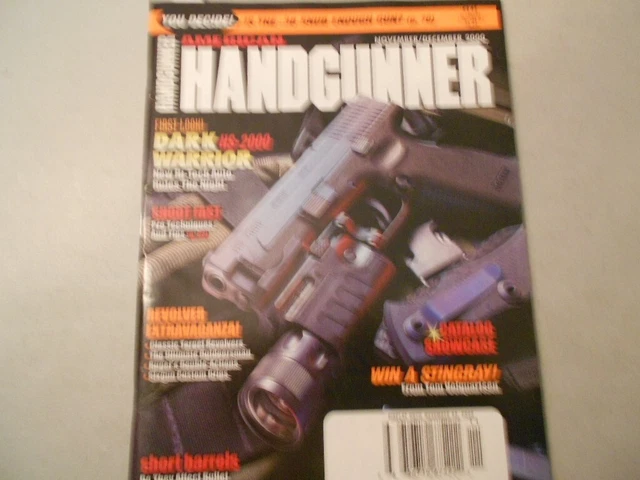 AMERICAN HANDGUNNER MAGAZINE AHG November/December 2000 HS 2000 £12.28 ...