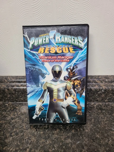 POWER RANGERS LIGHTSPEED Rescue VHS Lot (2) Curse Of The Cobra Titanium ...