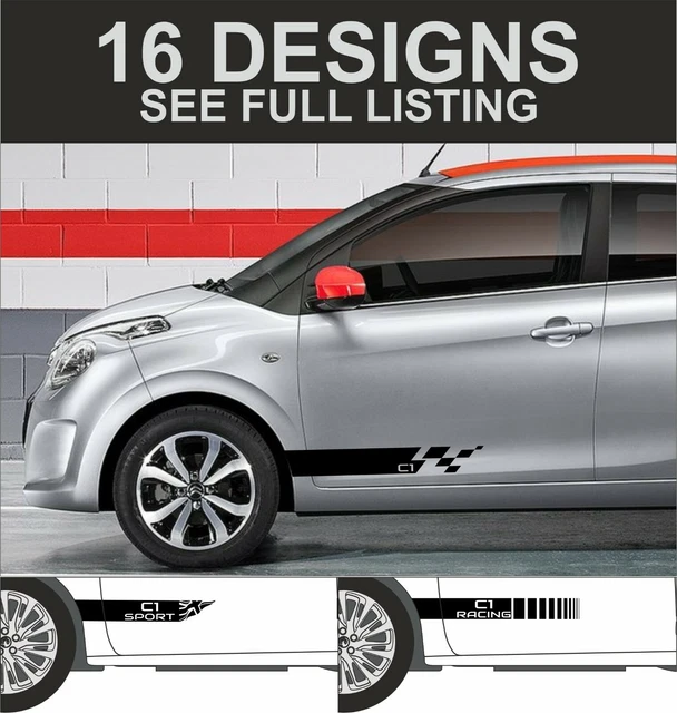 CITROEN C1 SIDE stripes decals graphics stickers citroen stripes decals ...