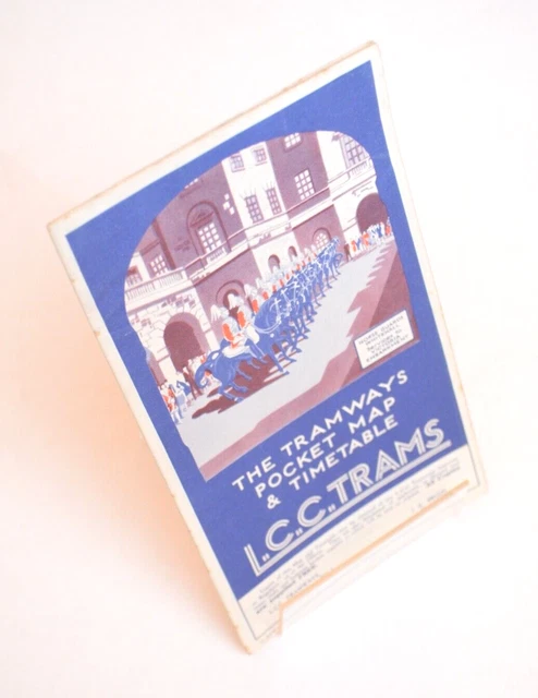 TRAMWAY LCC TRAMS Map & Guide November 1928 Horse Guards Whitehall £34. ...