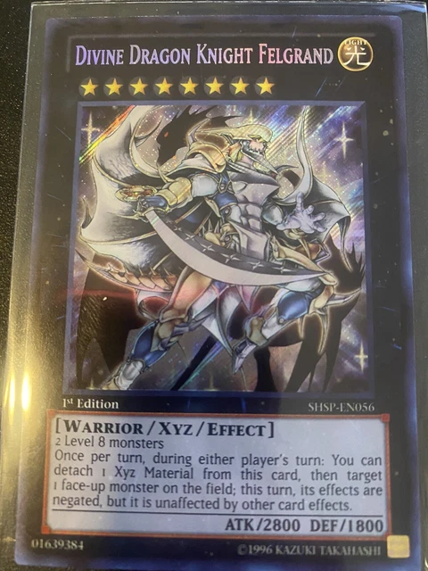 YU-GI-OH ! TCG Divine Dragon Knight Felgrand SHSP-EN056 Secret Rare 1ère édition Neuf EUR 16,61 ...
