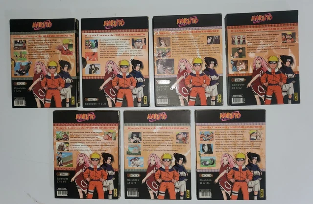 NARUTO - VOL 1/2/3/4/5/6/8 - Coffret Kana 3 Dvd - Manga - Annees 2002 ...
