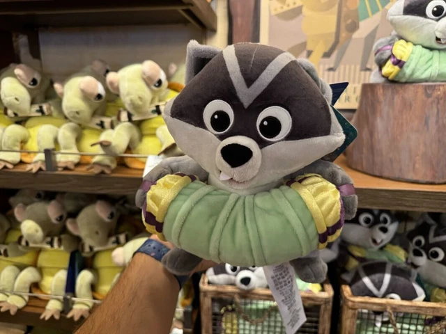 DISNEY PARKS 2024 Tiana’s Bayou Adventure Apollo The Raccoon Plush Doll ...