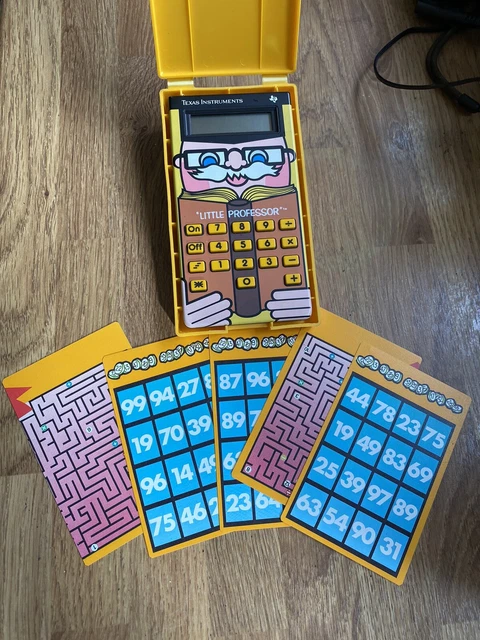 VINTAGE TEXAS INSTRUMENTS Little Professor Calculator Puzzle Game Toy ...