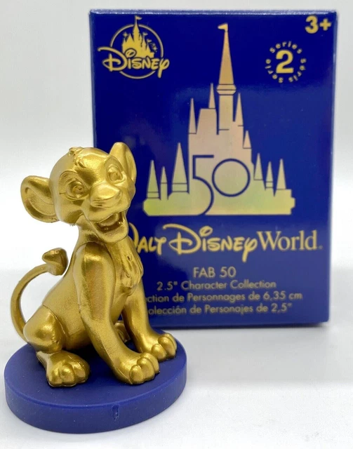 WALT DISNEY WORLD 50th Anniversary Fab 50 Blind Box S2 Gold Statue ...