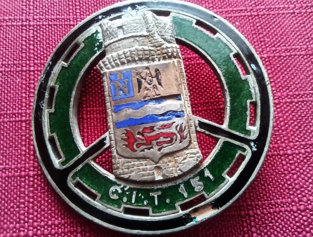 INSIGNES MILITAIRES BADGE 151 Régiment Train CIT Signé Dargo D 2228 EUR ...