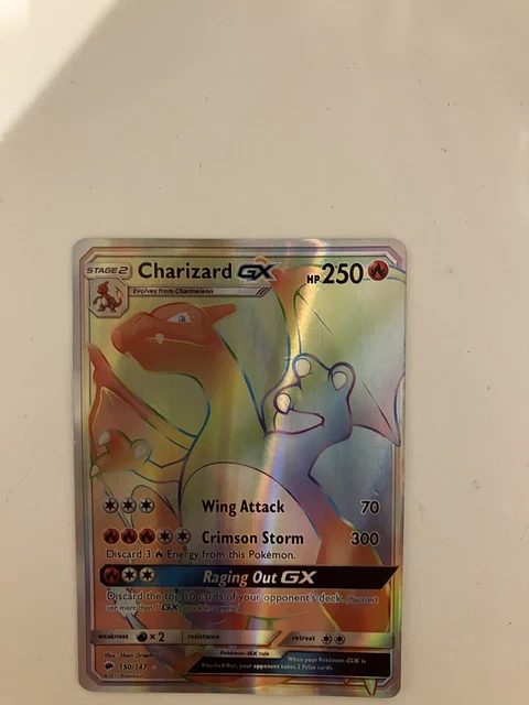RAINBOW RARE CHARIZARD gx £40.00 - PicClick UK