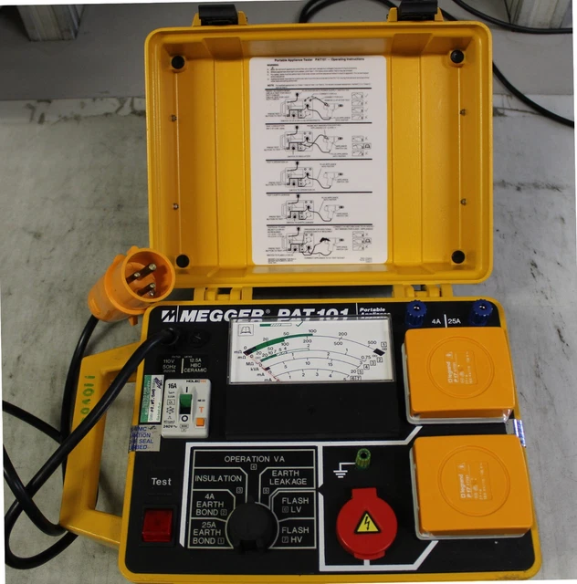 MEGGER PAT101 PORTABLE appliance tester EUR 9,00 - PicClick IT