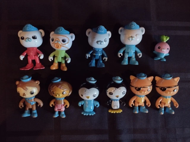OCTONAUTS FIGURES-CAPTAIN BARNACLES, Kwazii, Peso, Dashi, Shellington ...