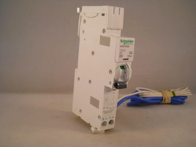 SCHNEIDER RCBO 6 Amp 30Ma Type B 6A B6 IKQE KQE Acti9 Square D ...