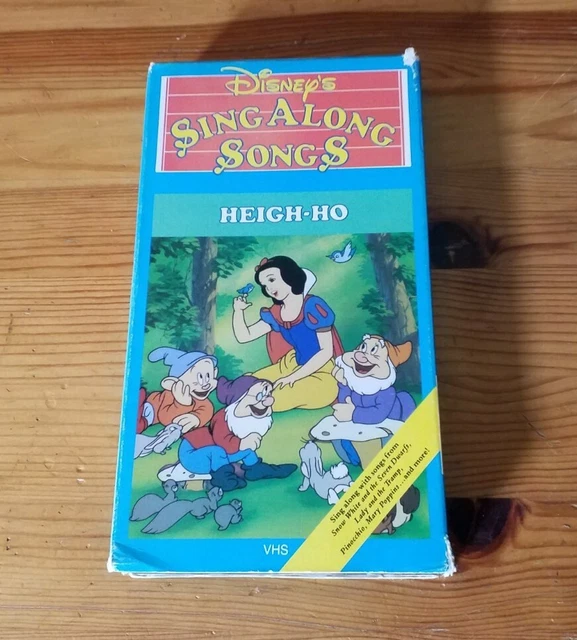 WALT DISNEY'S SING Along Songs - Heigh-Ho on VHS Rare Early Release ...