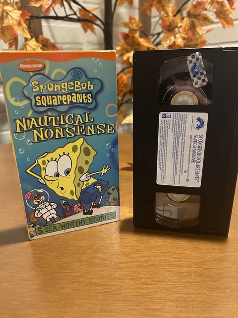 SPONGEBOB SQUAREPANTS NAUTICAL Nonsense Vhs - Pal Video (Very Rare Uk ...
