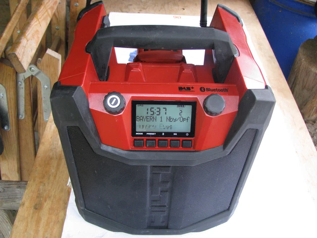 HILTI DAB+ BAUSTELLENRADIO / Radio mit Akku und integriertem Ladegerät ...