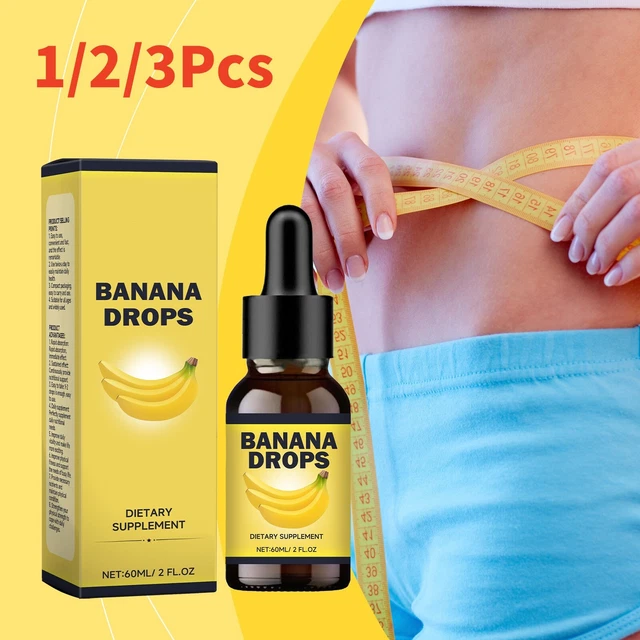 60ML BANANA DROPS Supplement Extract Liquid Slimming Drops Fat Burner ...
